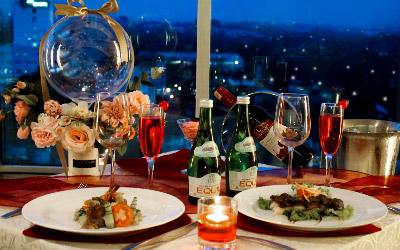 Valentine dinner at Novotel Bangka Hotel & Convention Centre Poolside ...