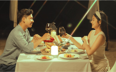 Valentine's Day romantic dinner at Clubhouse restaurant - Accor Plus Korea