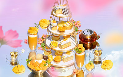 Pullamango afternoon tea set at The Lighthouse Bar - Accor Plus India